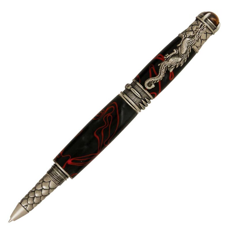 Dragon Pen Fountain Pen or Roller Ball Ink Pen Multiple Finishes ...