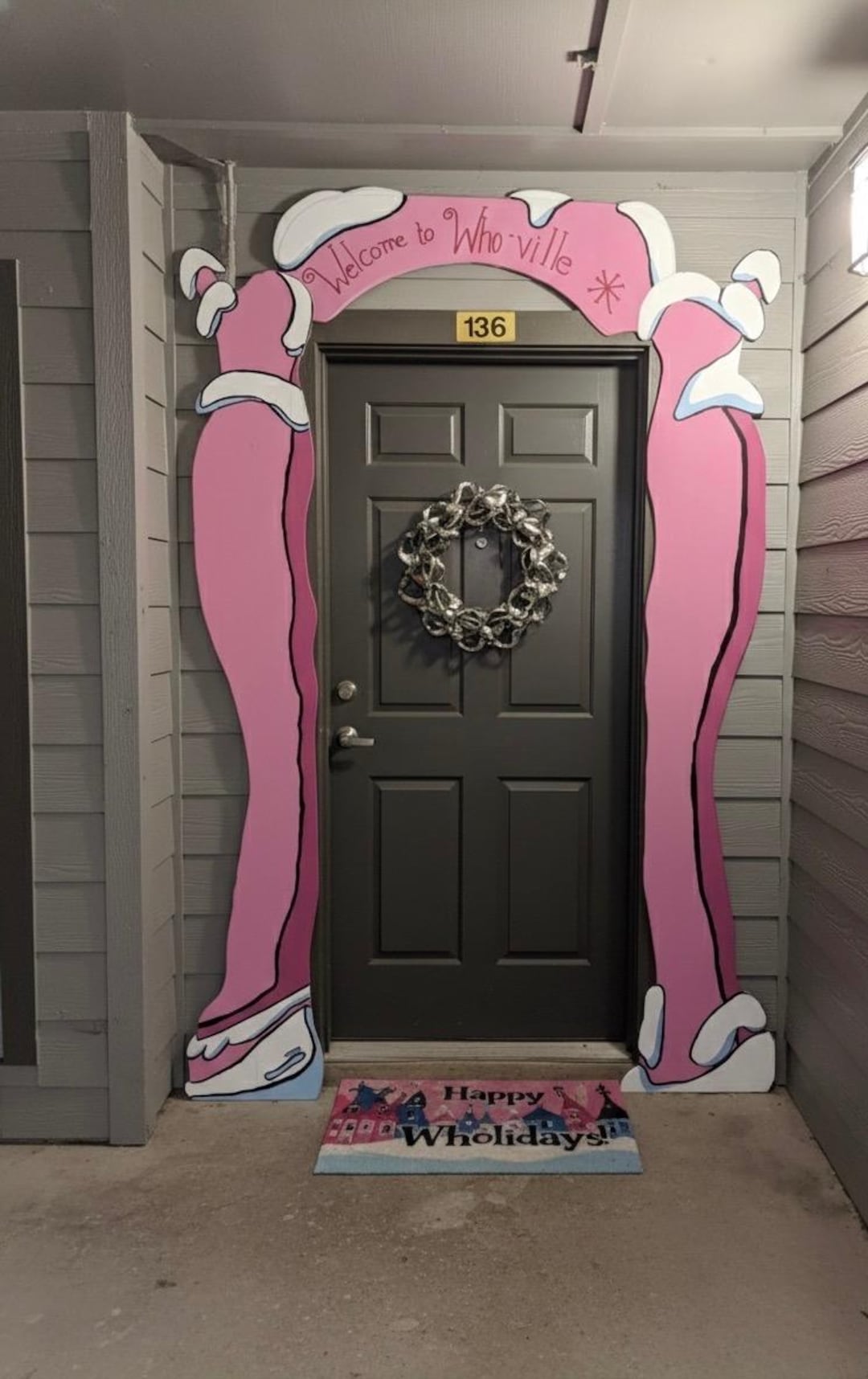 Whoville Door Arch, Grinch Christmas Outdoor Decor, Oversized Holiday ...