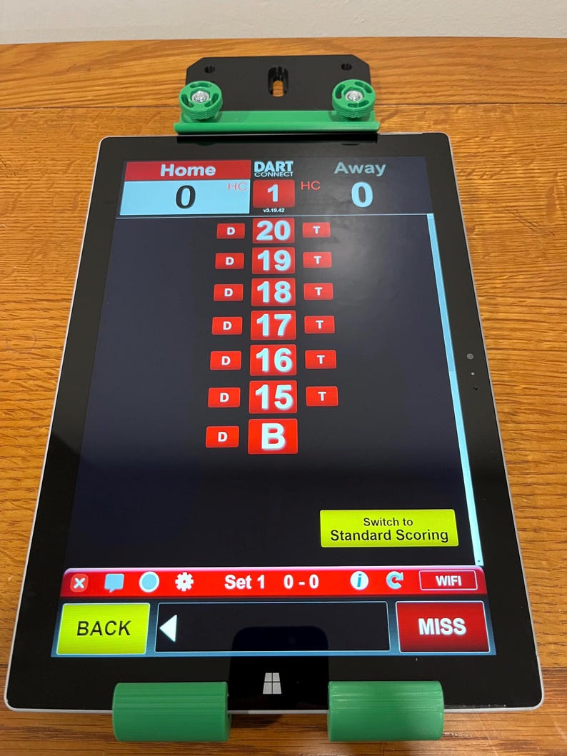 Darts Scoring Tablet Holder in Team Colors Wall Tablet Holder - Etsy
