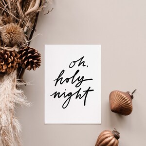 Oh Holy Night Print - Etsy
