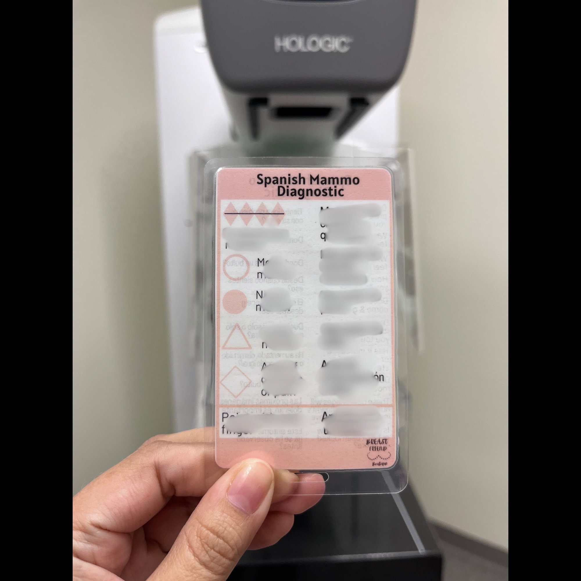 Spanish Diagnostic Mammography Card| Spanish Mammo| Badge Buddy ...