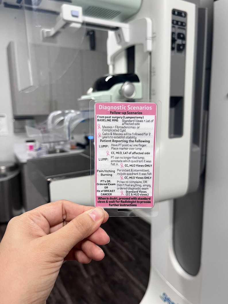 Diagnostic Mammo Reference Card: Radiology Student Gift - Etsy