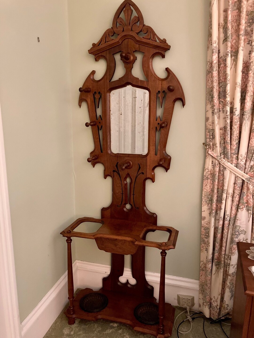 UMBRELLA/HAT STAND - 1900'S - Walnut - Family Provenance - Etsy