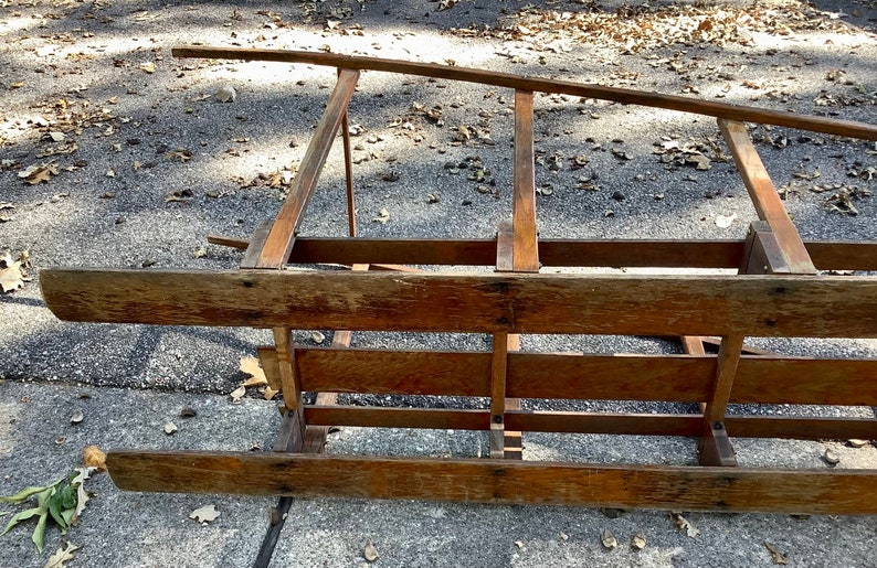 Dog Sled - 6 Ft. Oak Freight Sled - Nice Condition - Handmade 1950-60's ...