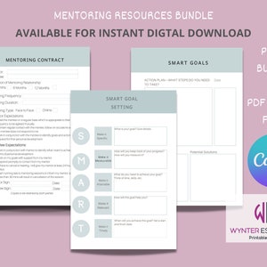 Mentoring Template Life Goals Worksheets Workbook for Mentoring or ...