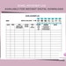 Bowel Movement Log Bowel Log Sheet IBS Tracker Food Sensitivity Bristol ...