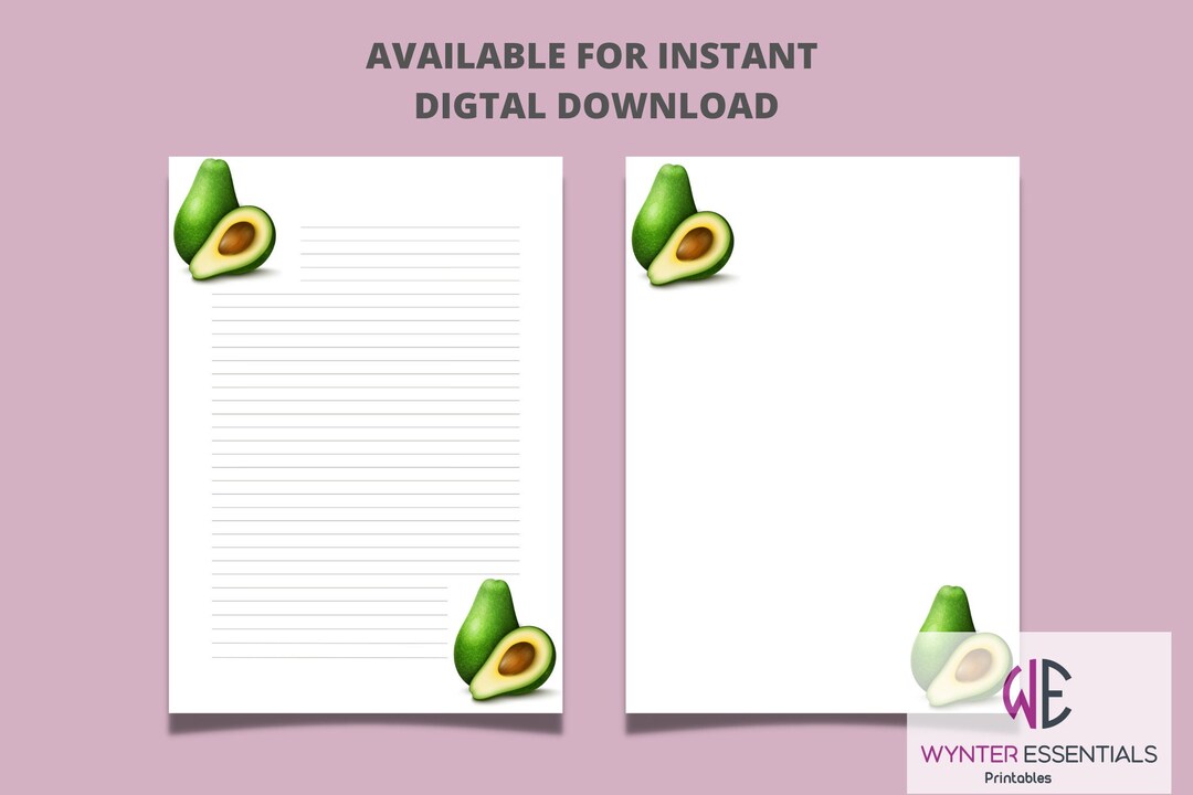 Stationery Printable Paper Stationery Digital Writing Paper Sheet ...