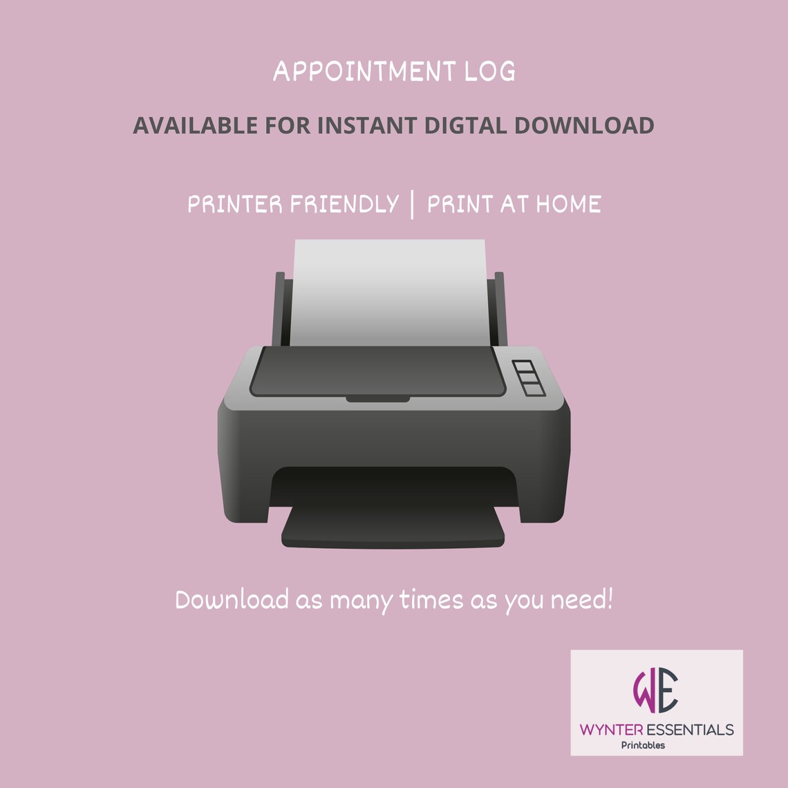 Appointment Log Printable, Meeting Reminder, Schedule Planner (PDF ...