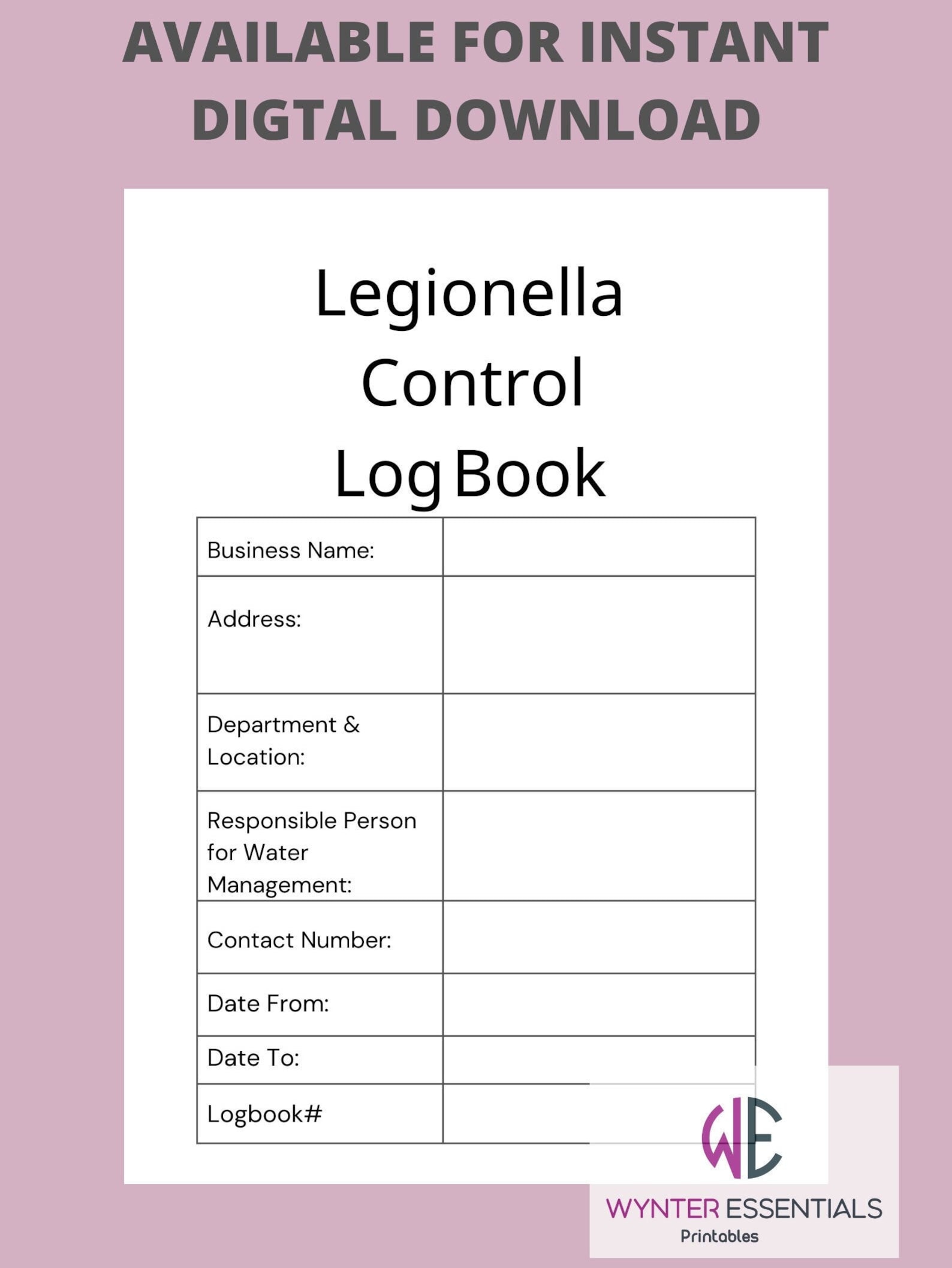 Legionella Water Temperature Water Management Monitoring - Etsy UK