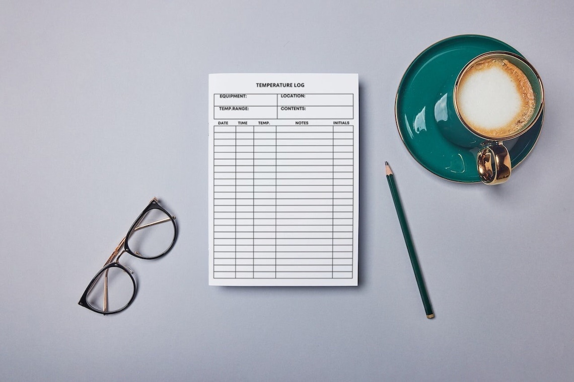 Temperature Log Daily Refrigerator Printable Temperature Check Sheet ...