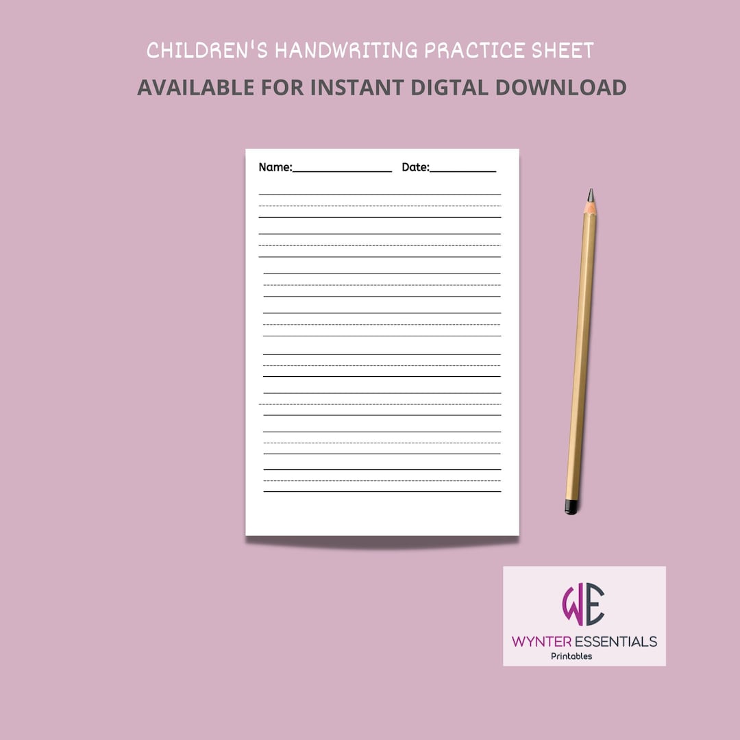 Handwriting Practice for Kids Handwriting Practice for Preschool ...