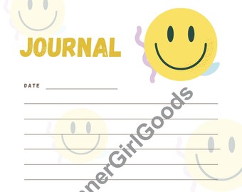 Smiley Face Journal | Etsy
