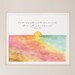 Watercolor Sunrise Painting Christian MODERN Colorful Wall Art Print ...