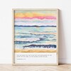 Surely Goodness and Love Psalm 23:6 Christian Watercolor Coastal ...