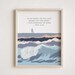 Christian Wall Art Print Ocean Waves Artwork With Bible Verse - Etsy