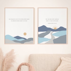 Christian Wall Art Great Scripture Christian Art Print Great is Your ...