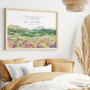 Great is Your Faithfulness - Lamentations 3:22-23, Christian Landscape ...