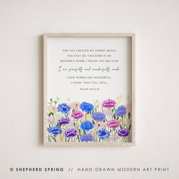 Psalm 139 13 14 - Etsy