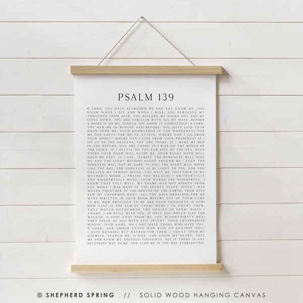 Psalm 139 on Canvas - Etsy