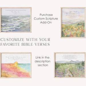 Surely Goodness and Love Psalm 23:6 Christian Watercolor Coastal ...