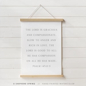 The Lord is Gracious and Compassionate - Psalm 145:8-9, Bible Verse ...