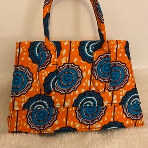 Mini Single Handle African Print Handbag/ Handmade African Ankara ...