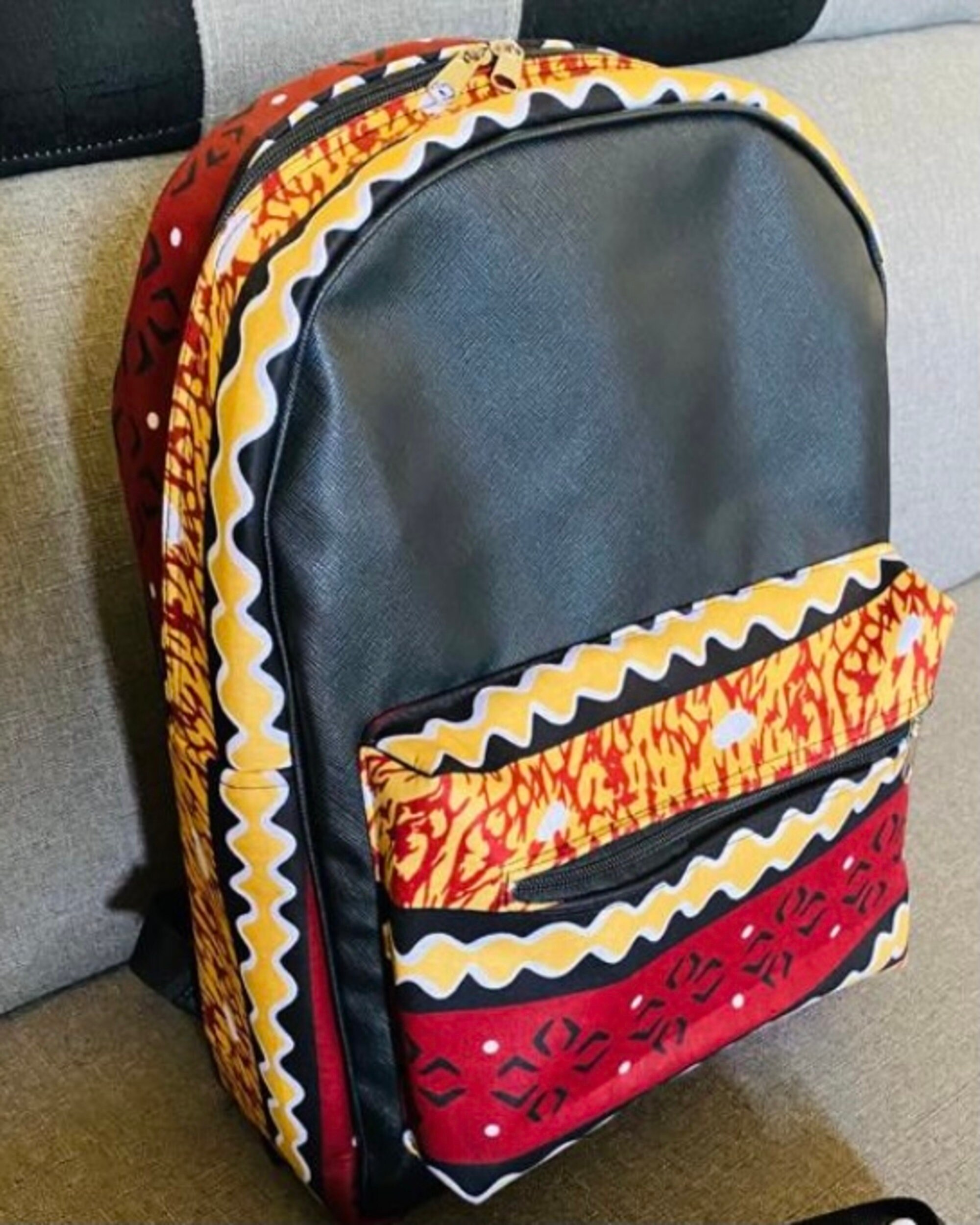 African Print Bag, Ankara Backpack, Handmade Backpack - Etsy