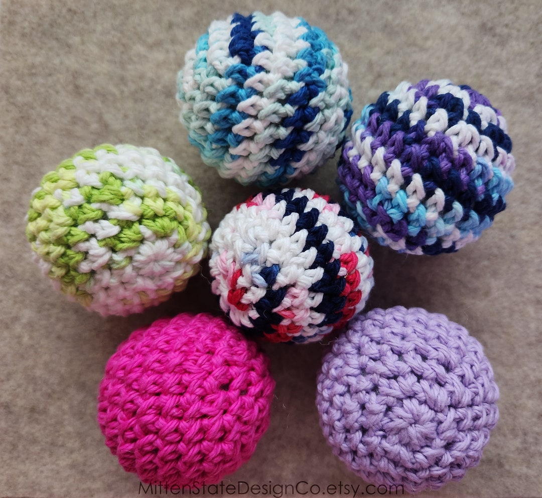 Crochet Cat Ball Catnip Toy, Handmade Cat Toy - Etsy