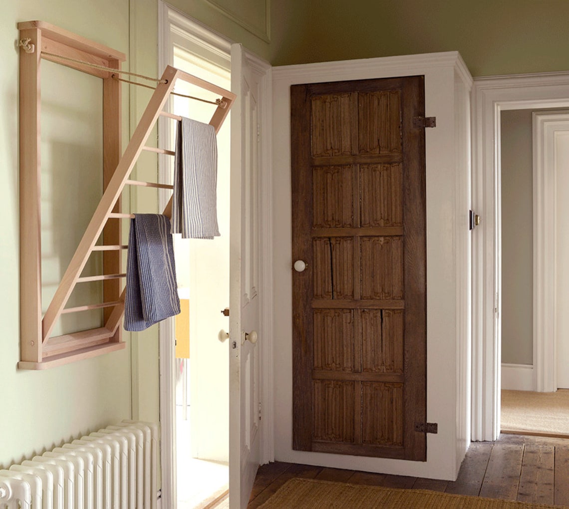 Beadboard Drying Rack | Wall Mounted Clothes Airer | Laundry Room Airer ...