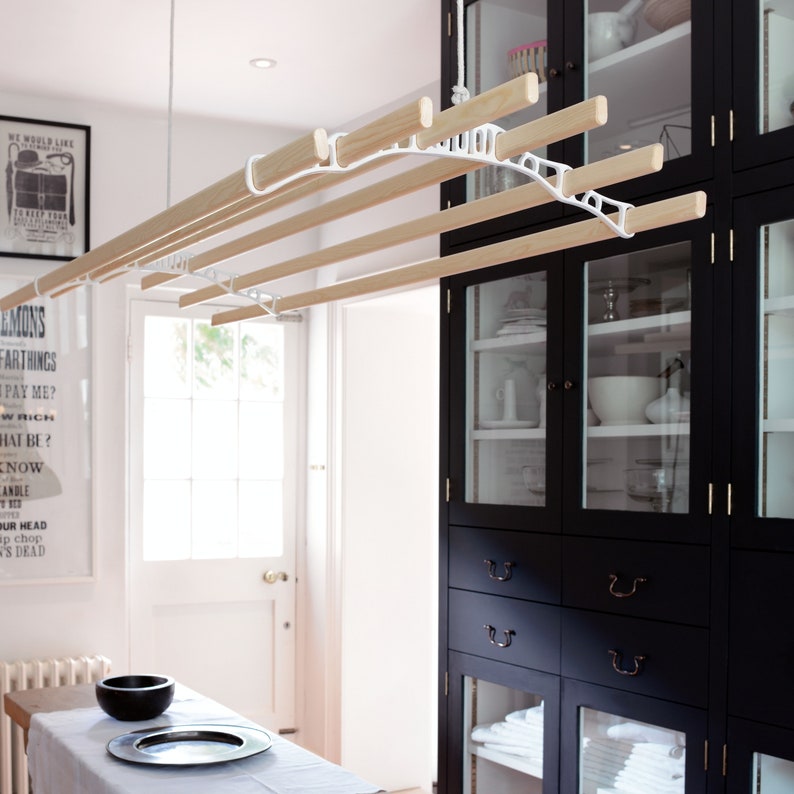 Pulley Maid Deluxe Clothes Airer | Traditional Ceiling Hanging Drying ...