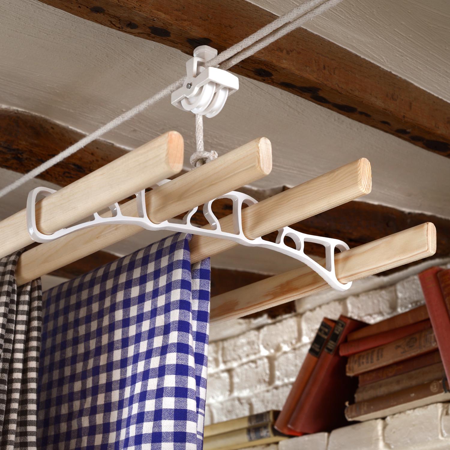 Pulley Maid Utility Clothes Airer | Traditional Ceiling Hanging Drying ...