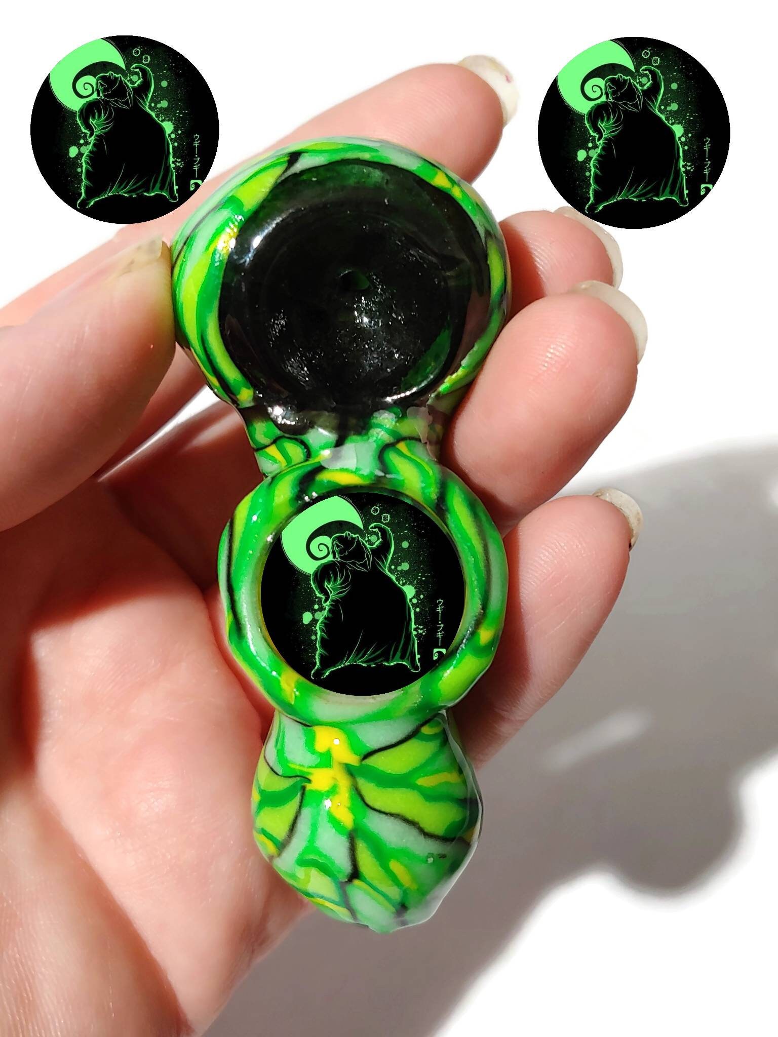 Custom Oogie Boogie Smoking Pipe, Clay Pipe, Girly Pipes, Glass Smoking ...