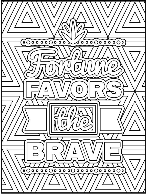 50 Motivational Coloring Pages - Instant Dow - Etsy Canada
