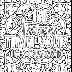 50 Motivational Coloring Pages - Instant Dow - Etsy