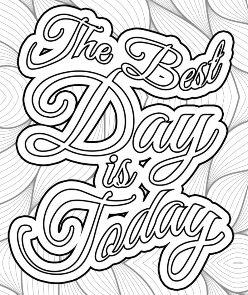 50 Motivational Coloring Pages - Instant Dow - Etsy