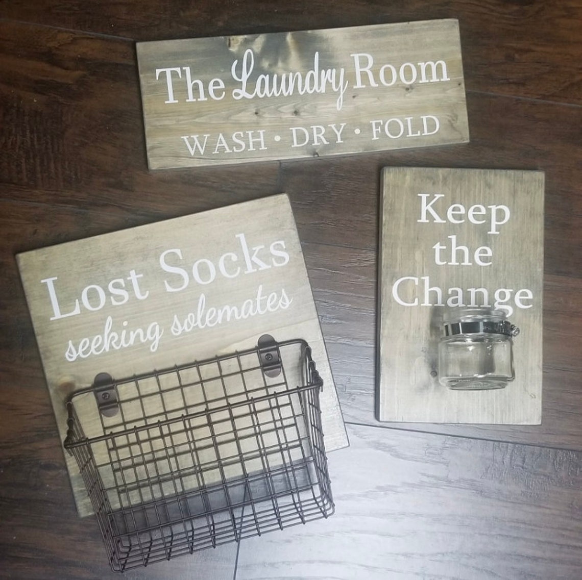 Laundry Room Signs 3pc Set - Etsy