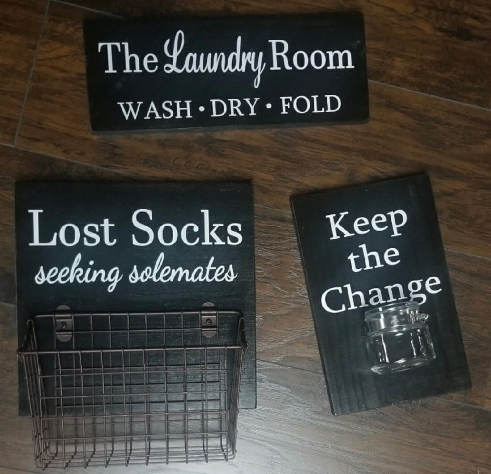 Laundry Room Signs - 3pc Set - Etsy