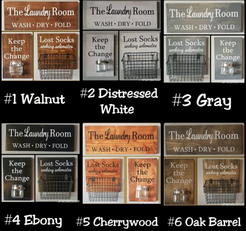 Laundry Room Signs - 3pc Set - Etsy