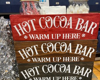 Hot Cocoa Bar Tray, Cocoa Bar Box, Hot Chocolate Station, Farmhouse ...