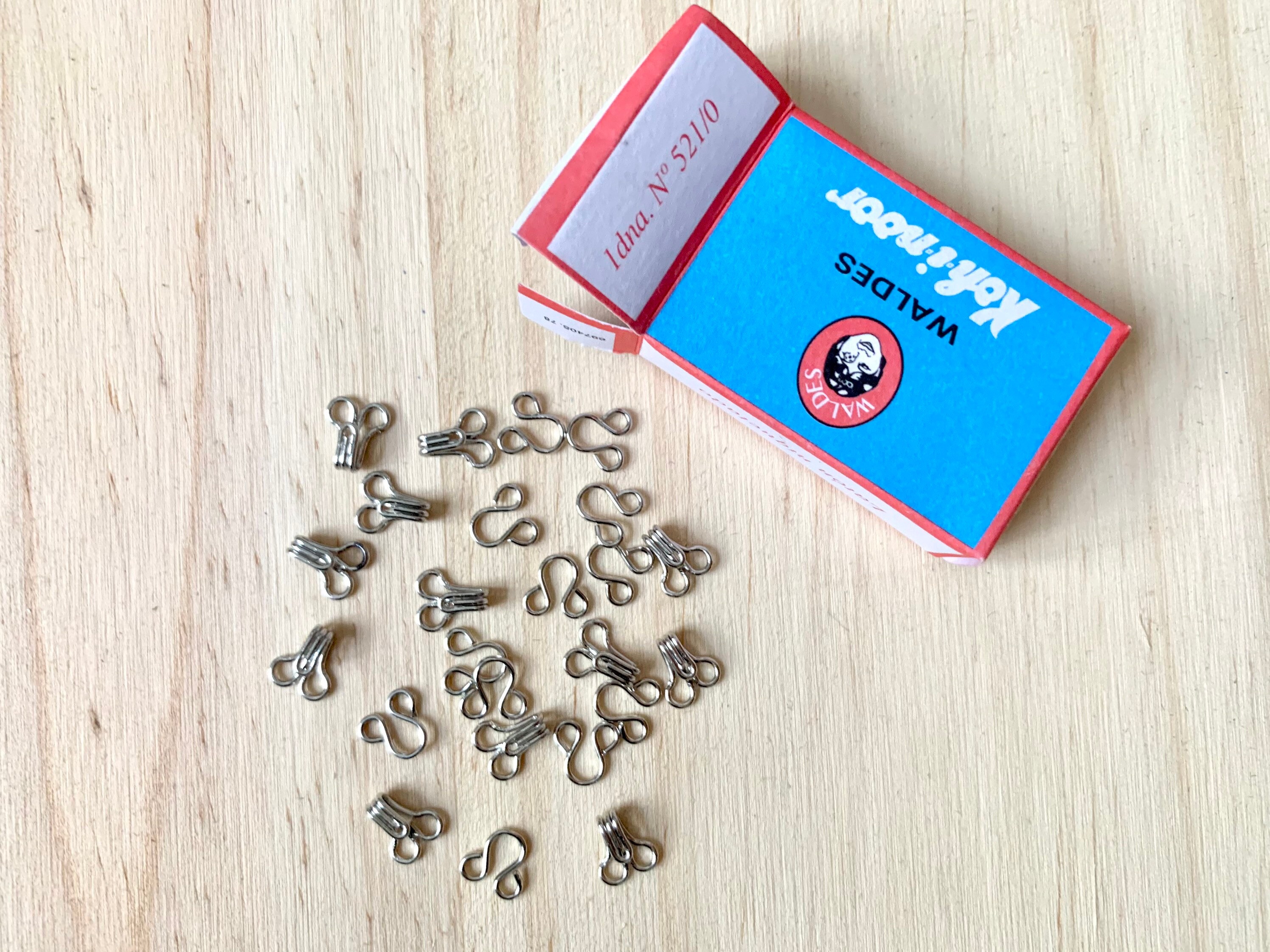 Sewing Hook & Eye Closure for Bra (12 Pairs, Silver Color) - Dozen of ...