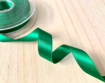 Emerald Green Satin Ribbon | Etsy