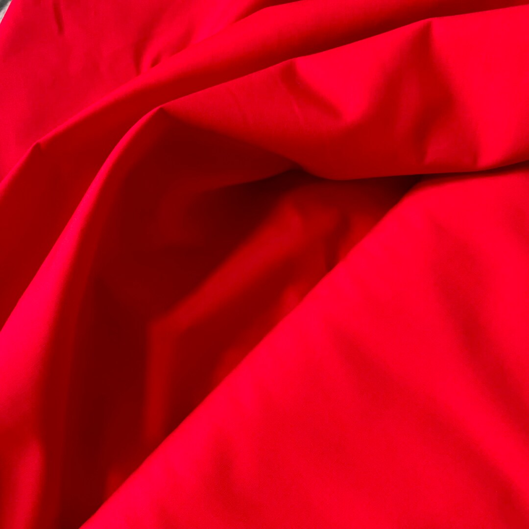 Deep Red Cotton Poplin Fabric - Dark Wine Red Cotton Shirt Textile ...