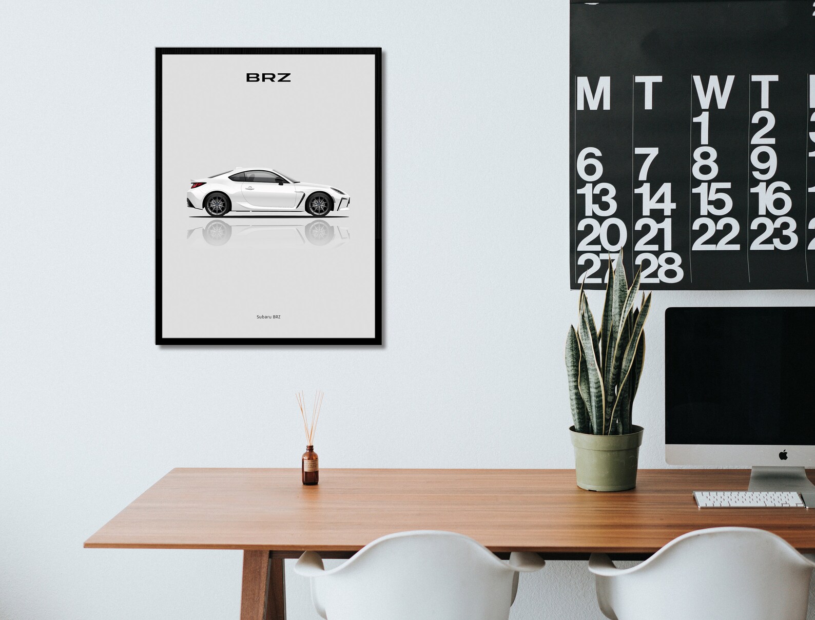 2022 Subaru BRZ Car Poster, Hand Illustrated Wall Art Print, Decor Gift ...