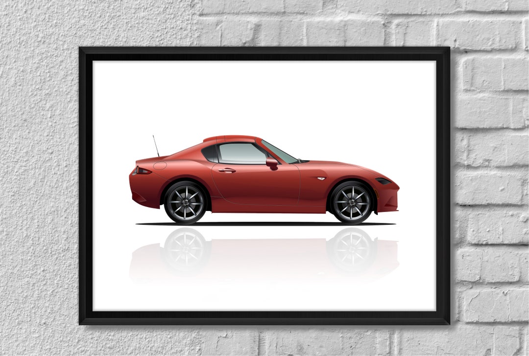 Mazda MX-5 Miata Roadster ND Car Poster Wall Art Print - Etsy