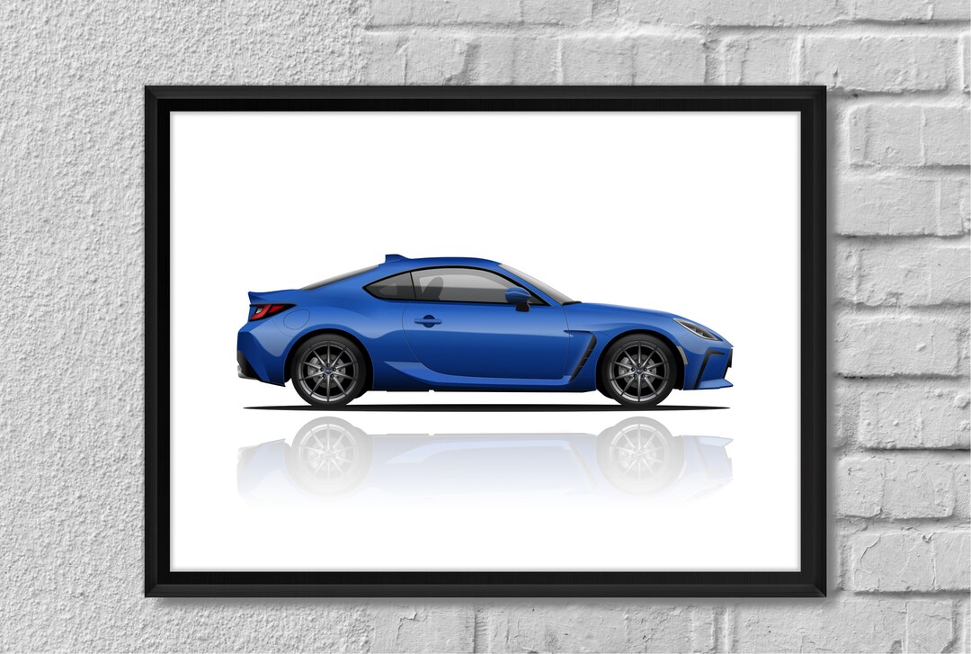 2022 Subaru BRZ Car Poster Wall Art Print Illustration Decor - Etsy