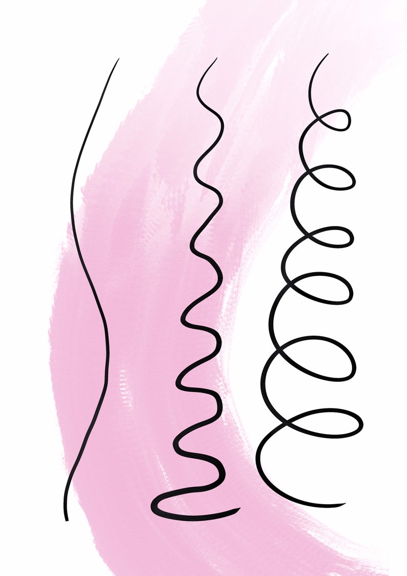 Curly Hair Art Natural Curl Pattern Hair Types Black - Etsy