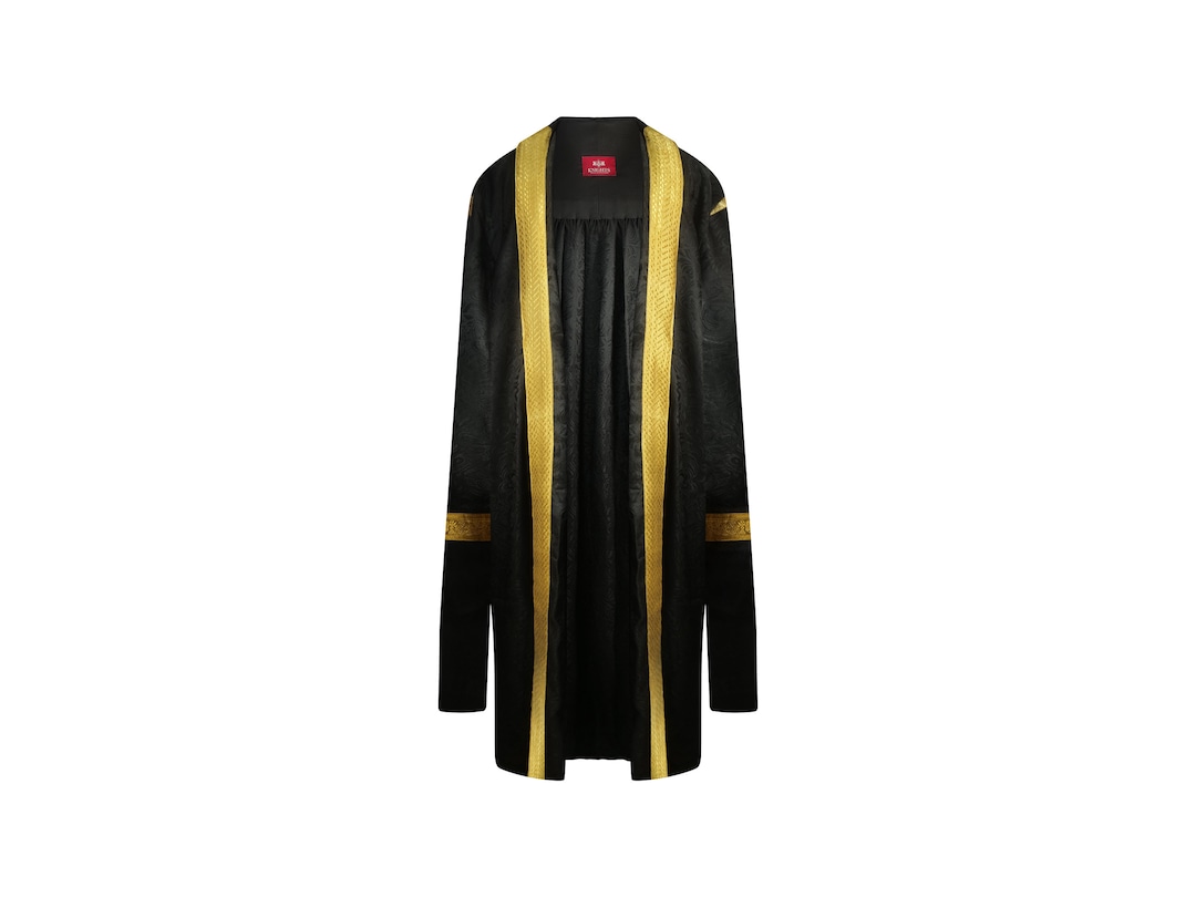 Judges Black and Gold Brocade Robe - Etsy