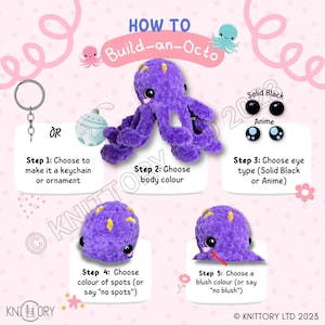 Medium Build-an-octo! ~ Build-a-plushie ~ Custom Octopus Plushie ...