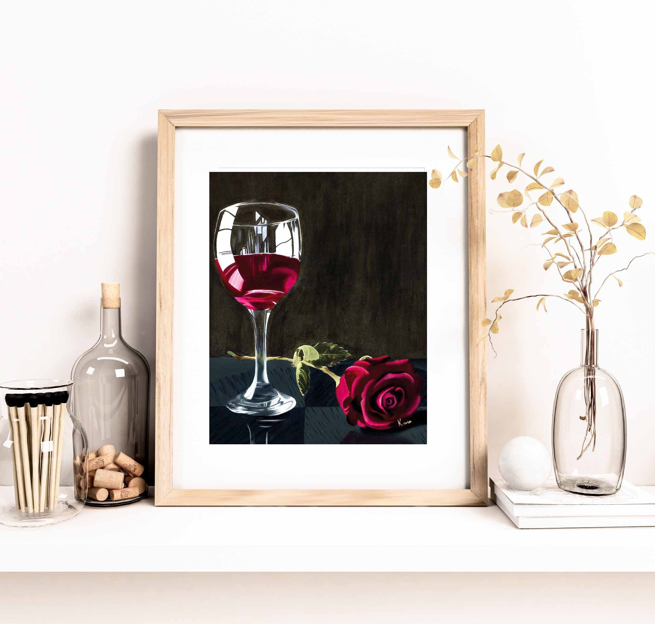 Red Roses Set of 3 Art Prints - Etsy
