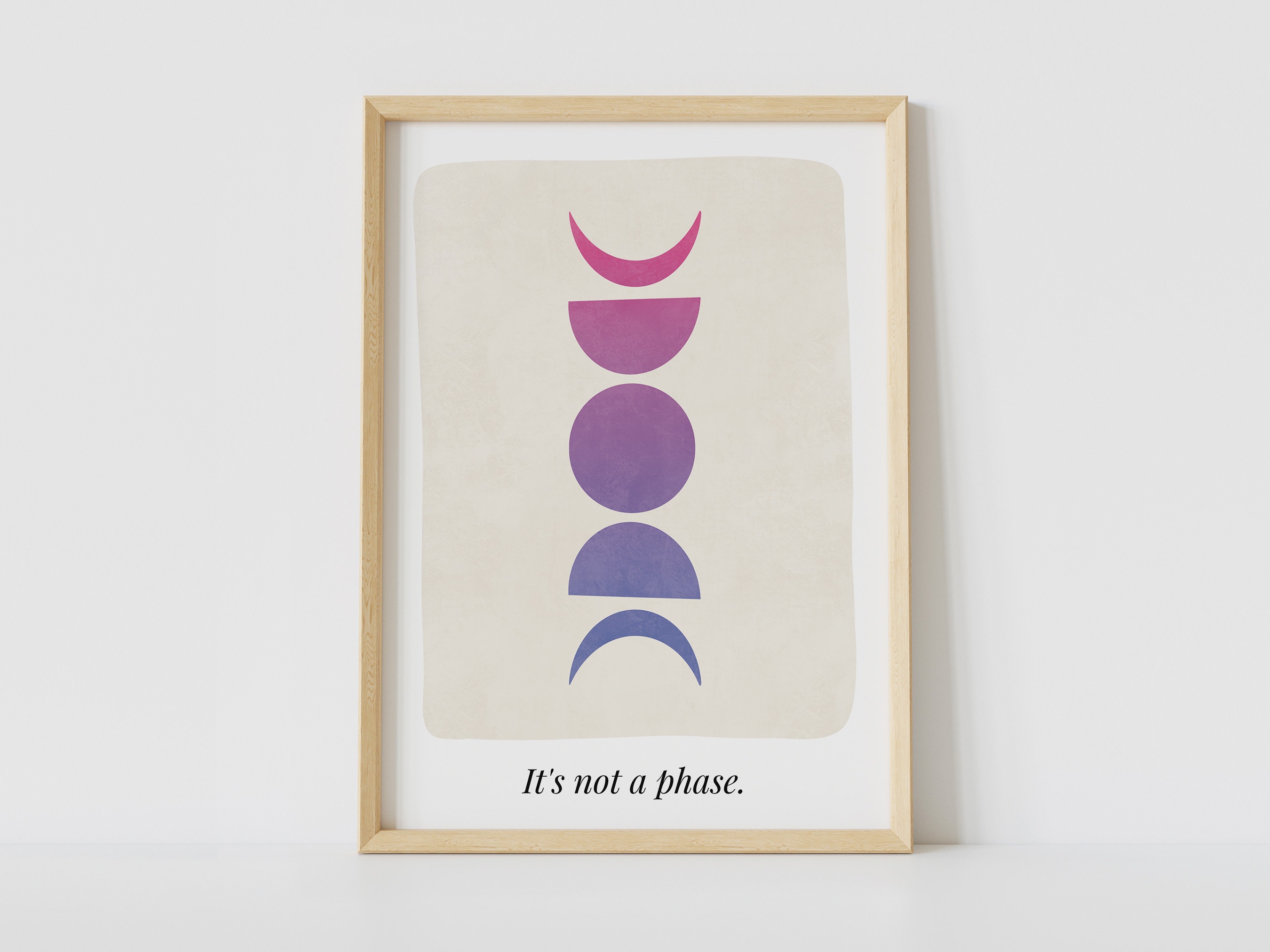 It's Not a Phase Poster LGBTQ Art Prints A5 A4 A3 Pride Wall Art for ...